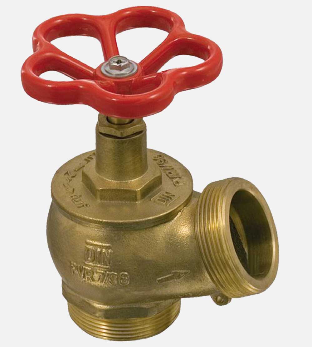 Oblique Screw Type Landing Valves – Size: 1 ½”, 2”, 2 ½”, 3” - Adex