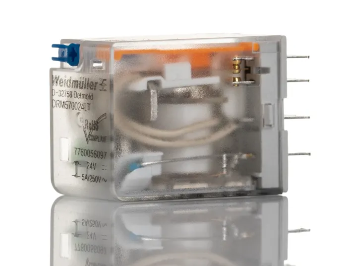 Weidmuller Panel Mount Power Relay, 24V dc Coil, 5A Switching Current ...