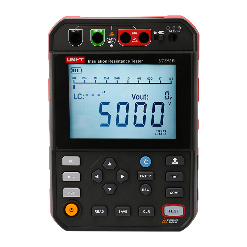 Uni-T Insulation Resistance Tester, CAT III 600V, 500V - 5000V - Adex