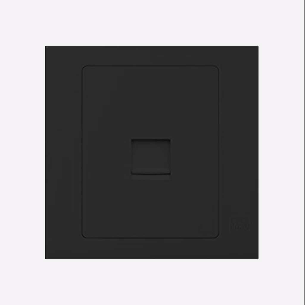 1g Rj45 Data Socket Essentials Matt Black Mk Adex