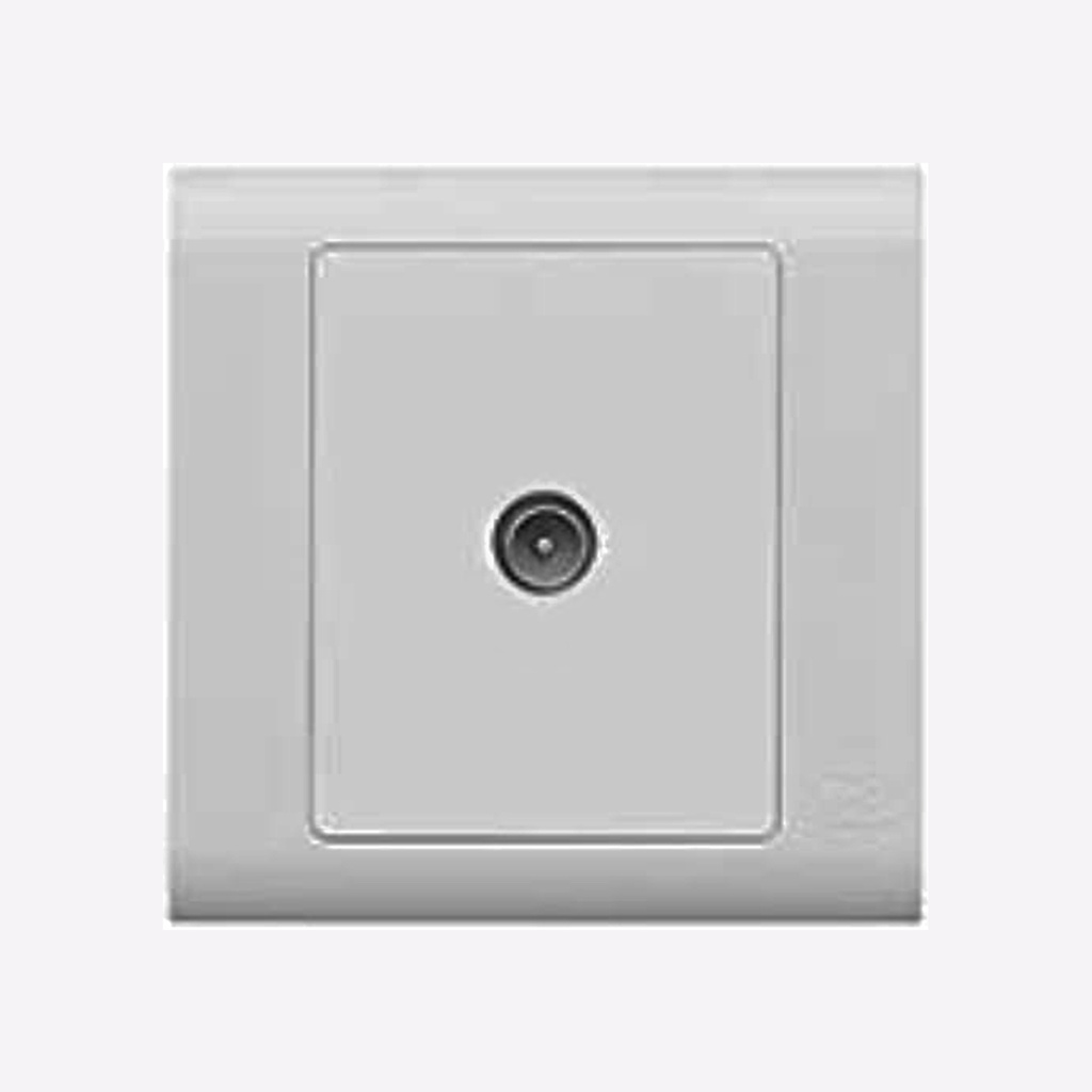 1G TV SOCKET ESSENTIALS TITANIUM - MK - Adex