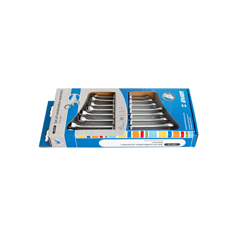 Unior Set of combination wrenches, long type in carton box 120/1CS - Adex